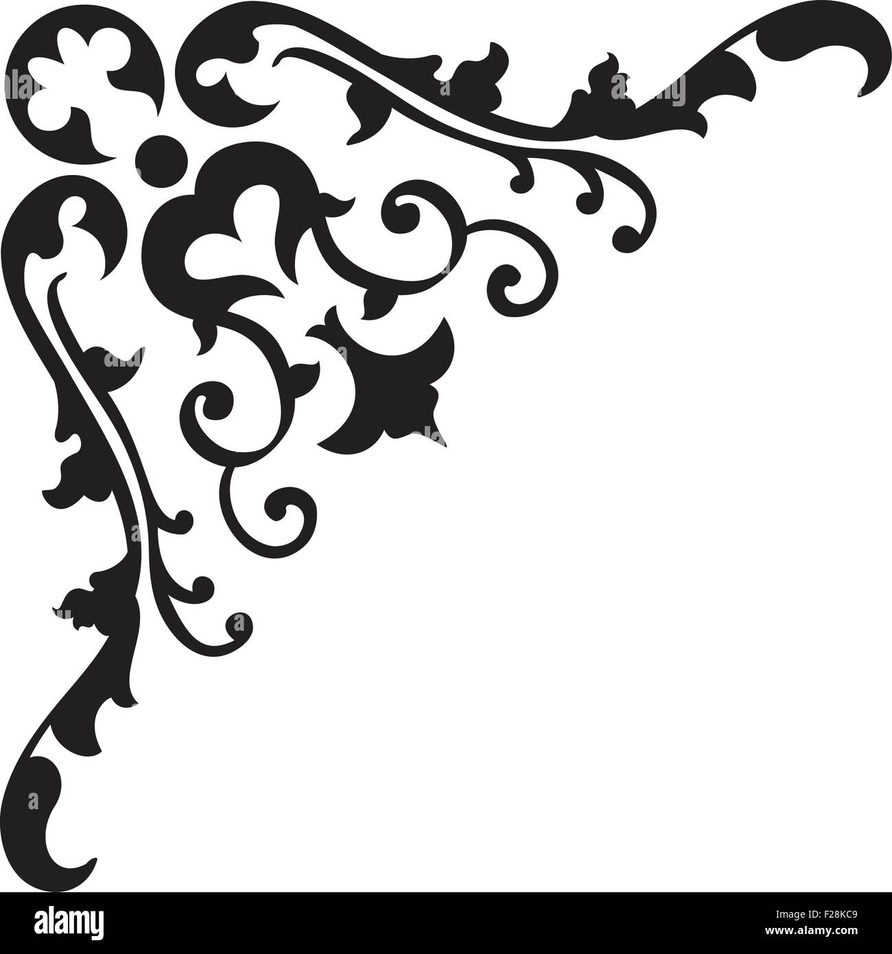 Victorian Corner isolated on white Stock Vector Image & Art - Alamy