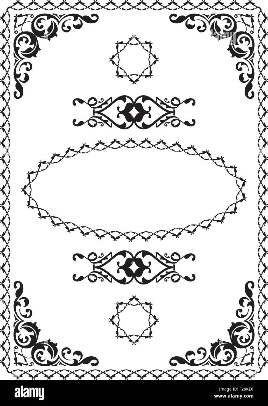 Greeting victorian card isolated on white Stock Vector Image & Art - Alamy