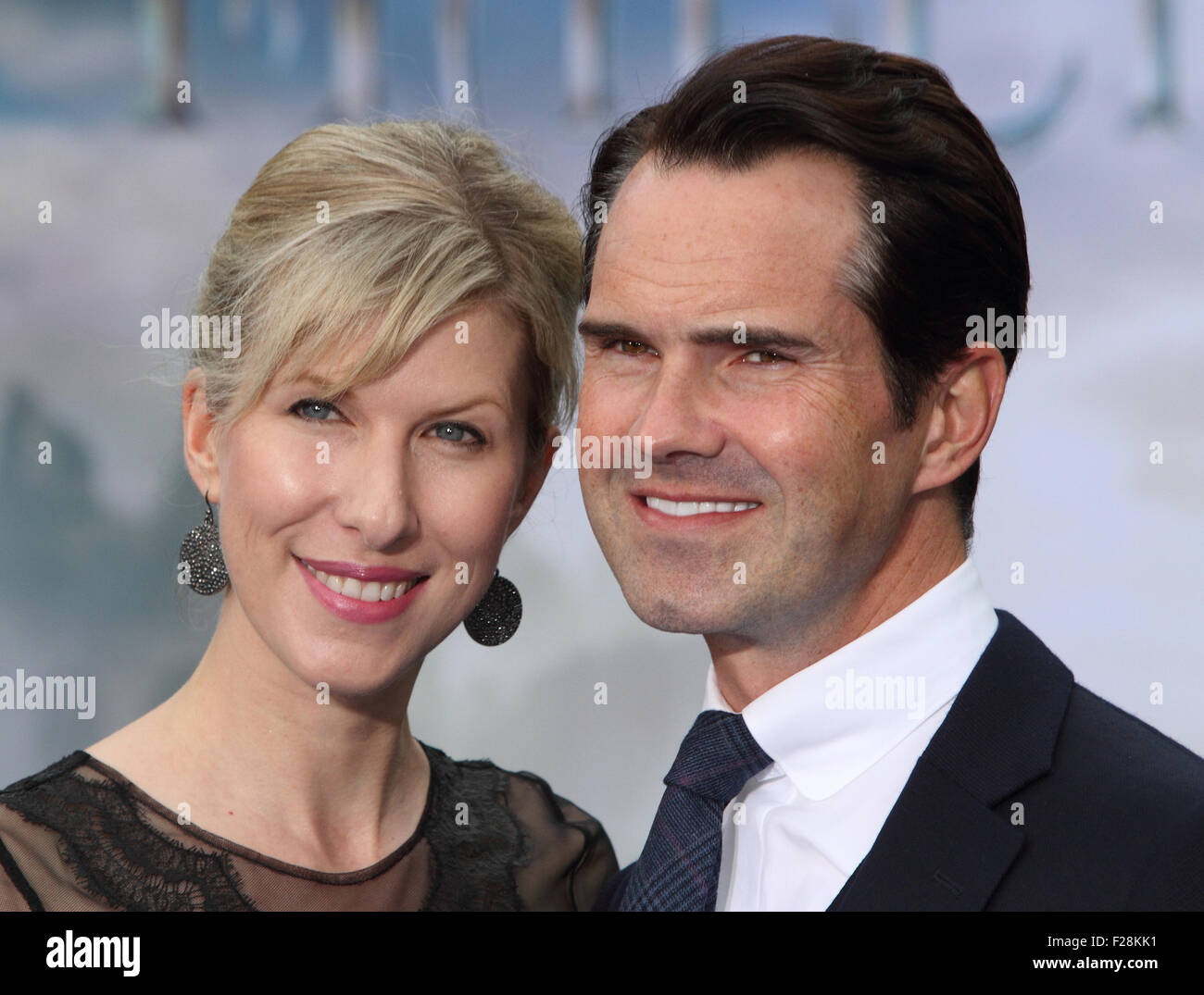 London. UK. Karoline Copping and Jimmy Carr at Disney's Maleficent ...