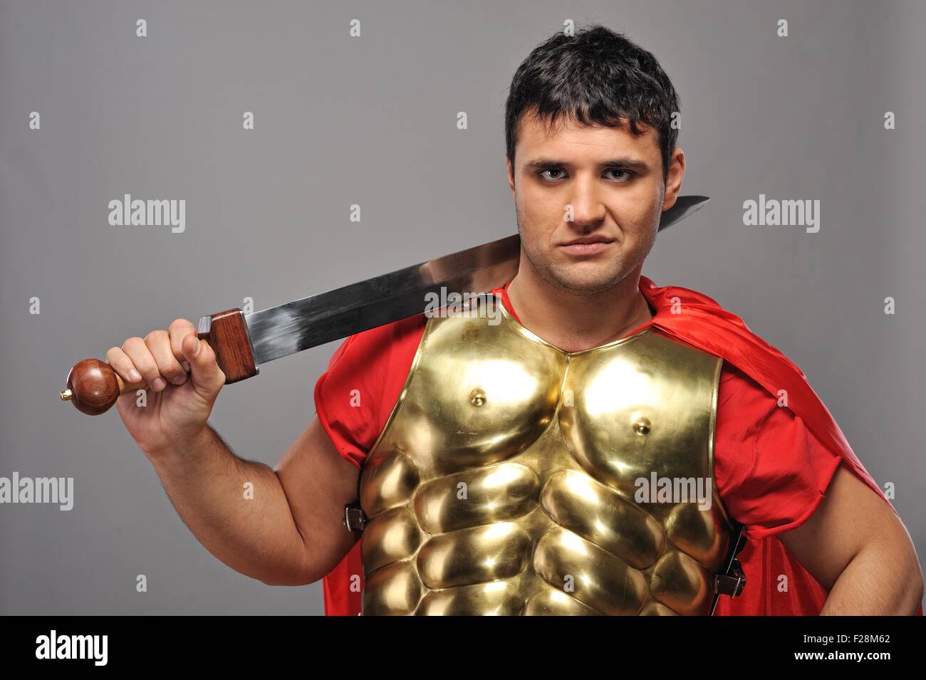 Handsome roman legionary soldier Stock Photo - Alamy