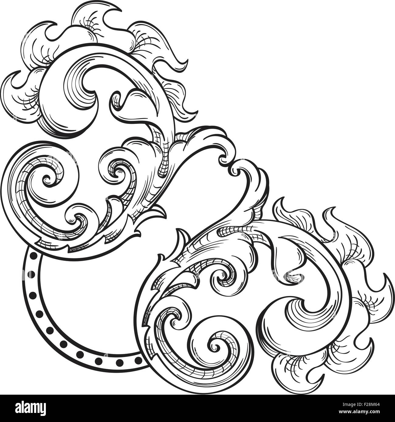 Corner pattern on white Stock Vector Image & Art - Alamy