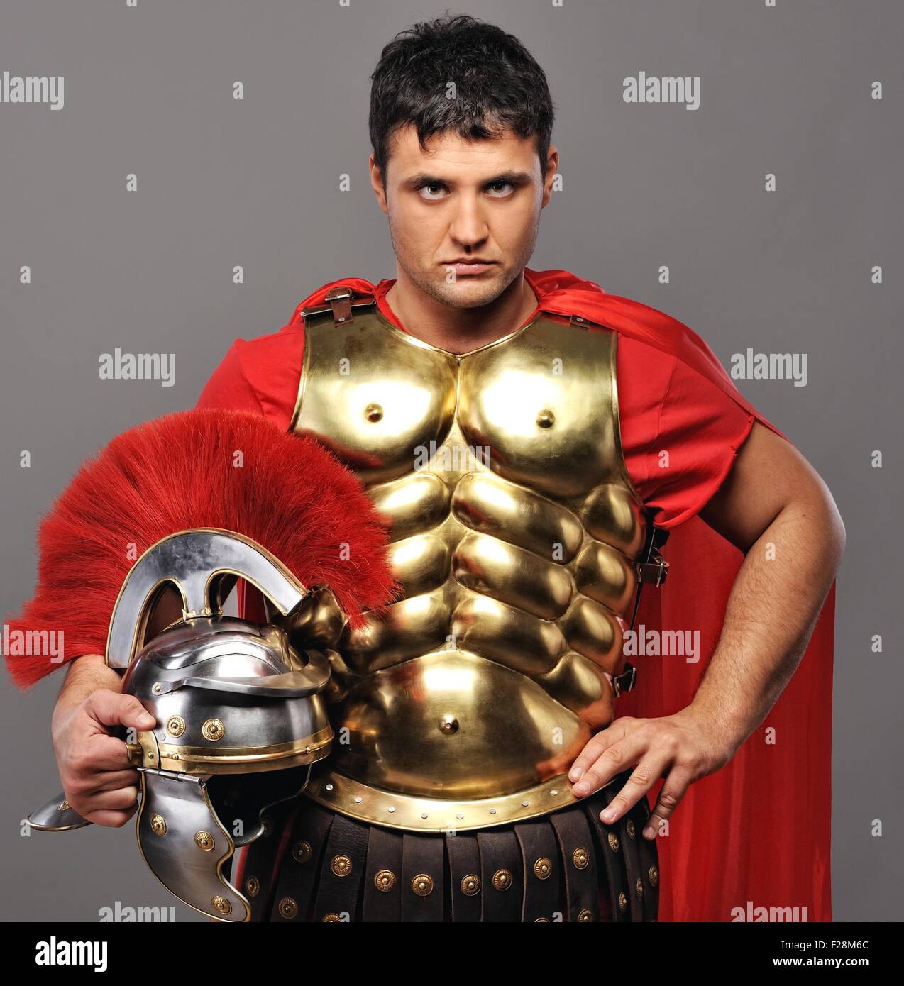 Roman soldier helmet portrait hi-res stock photography and images - Alamy