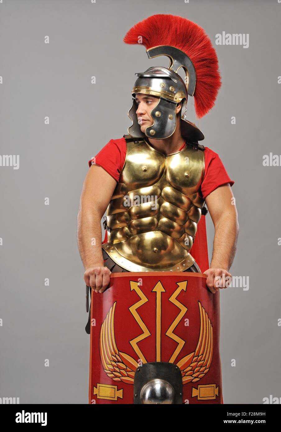 Portrait of a legionary soldier Stock Photo - Alamy
