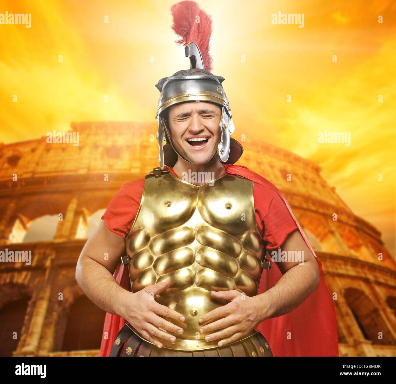 Roman legionary soldier in front of coliseum Stock Photo - Alamy