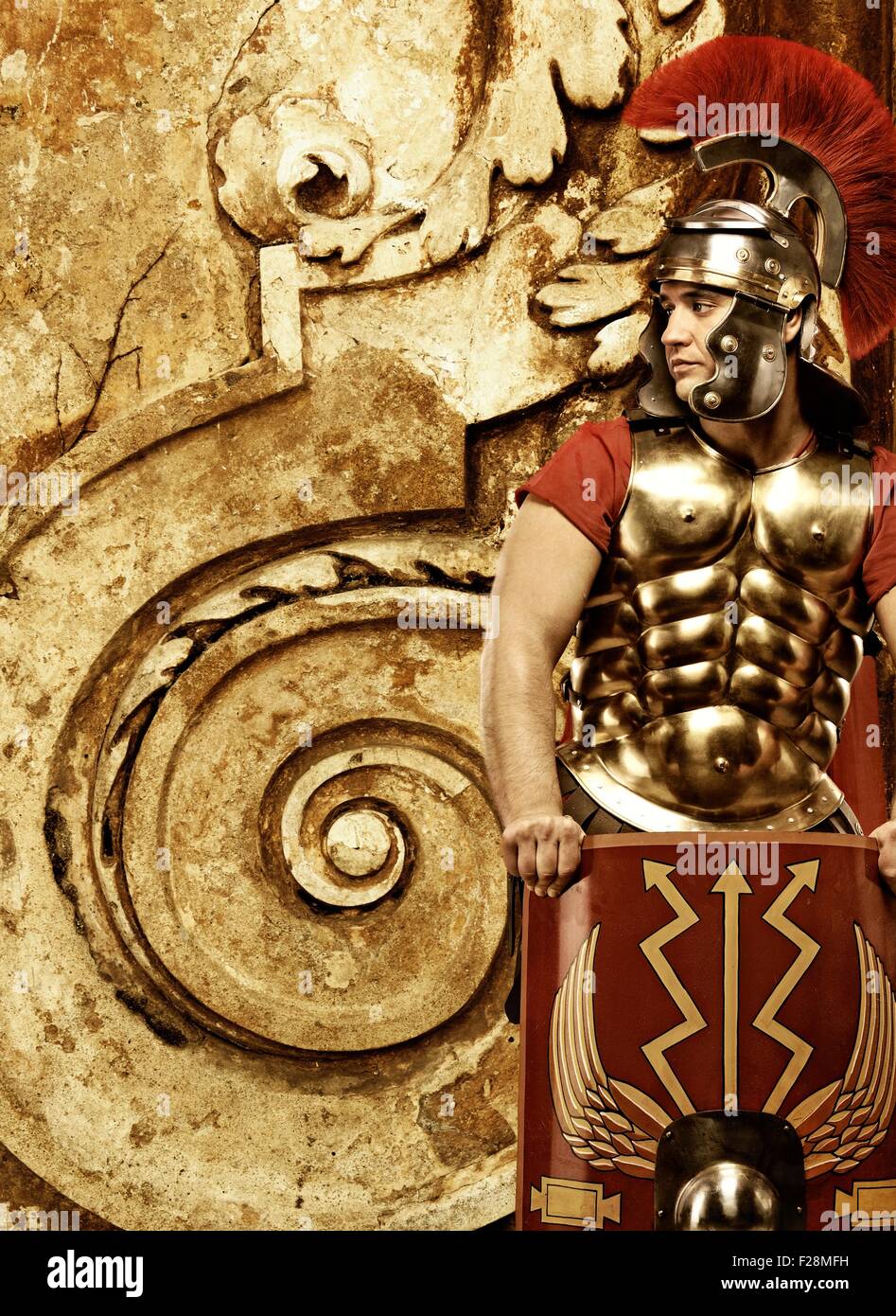 Detail roman military armor hi-res stock photography and images - Alamy