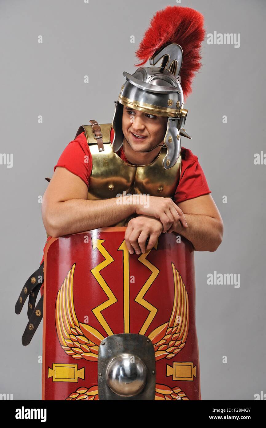 Portrait of a legionary soldier Stock Photo - Alamy