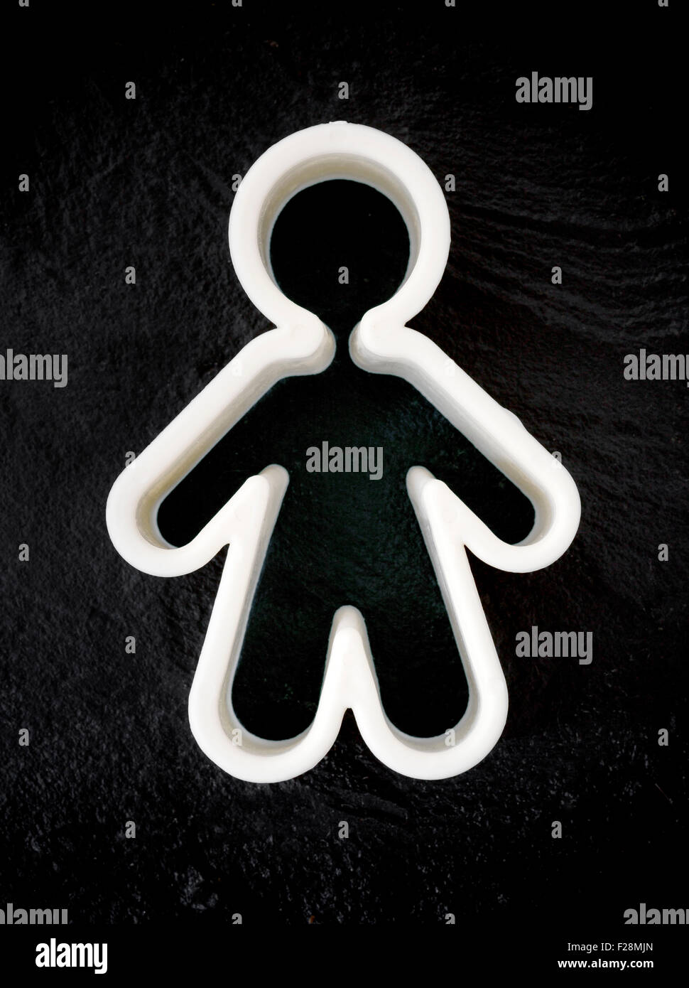 Vintage Figure Man Shaped Cookie Cutter Stock Photo - Alamy