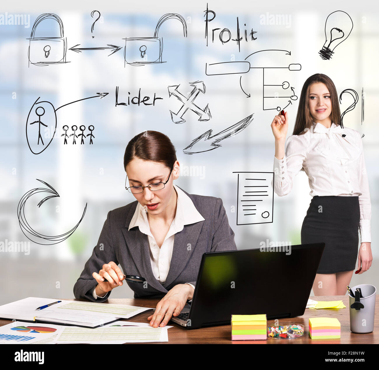 Business people working Stock Photo - Alamy