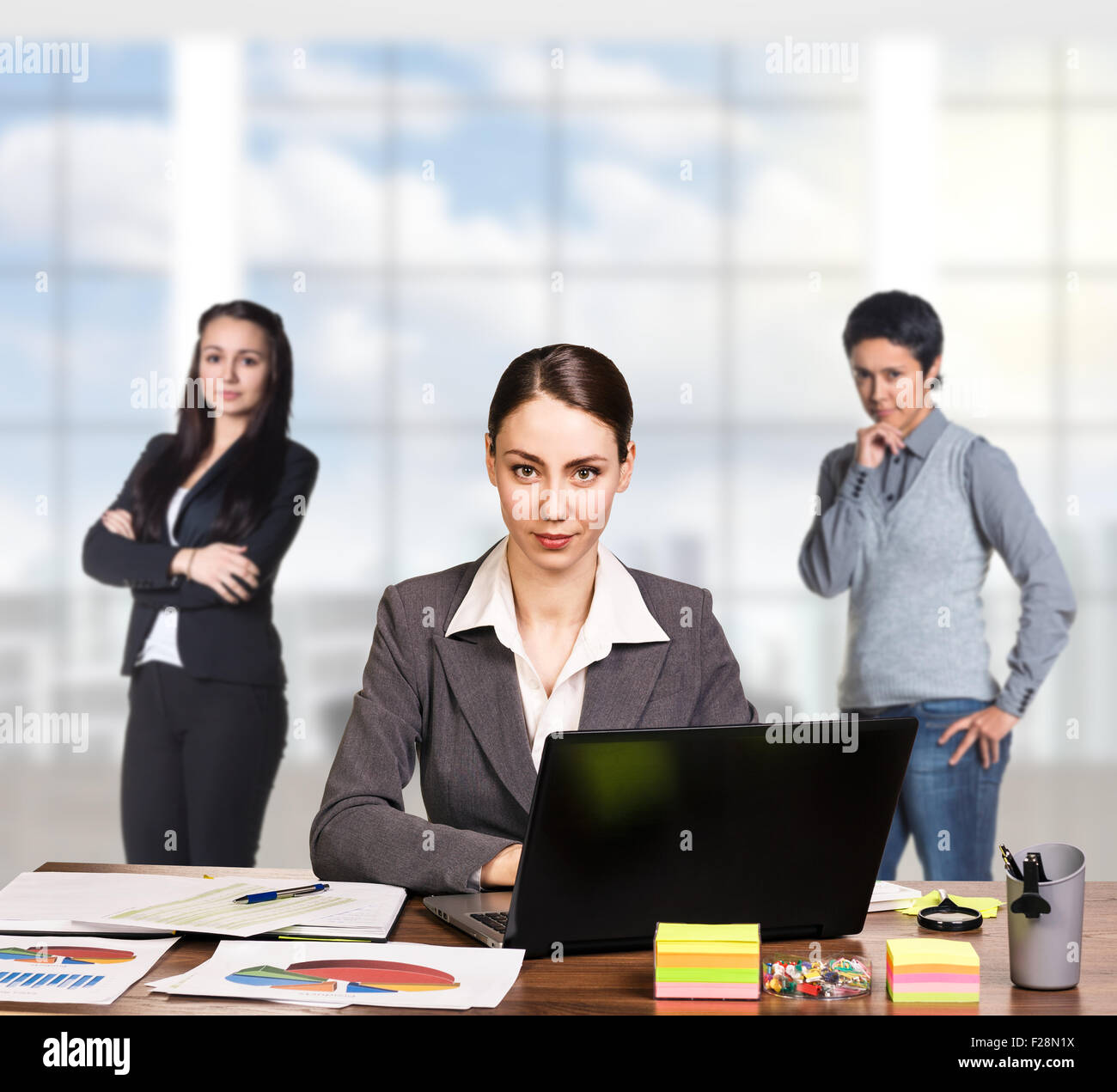 Business people working Stock Photo - Alamy