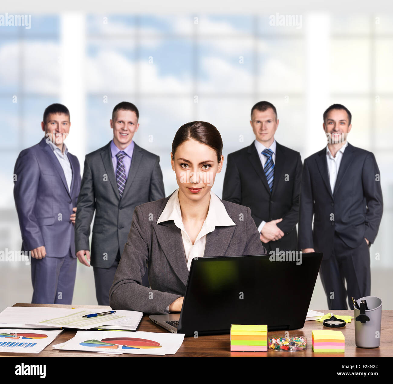 Business people working Stock Photo - Alamy