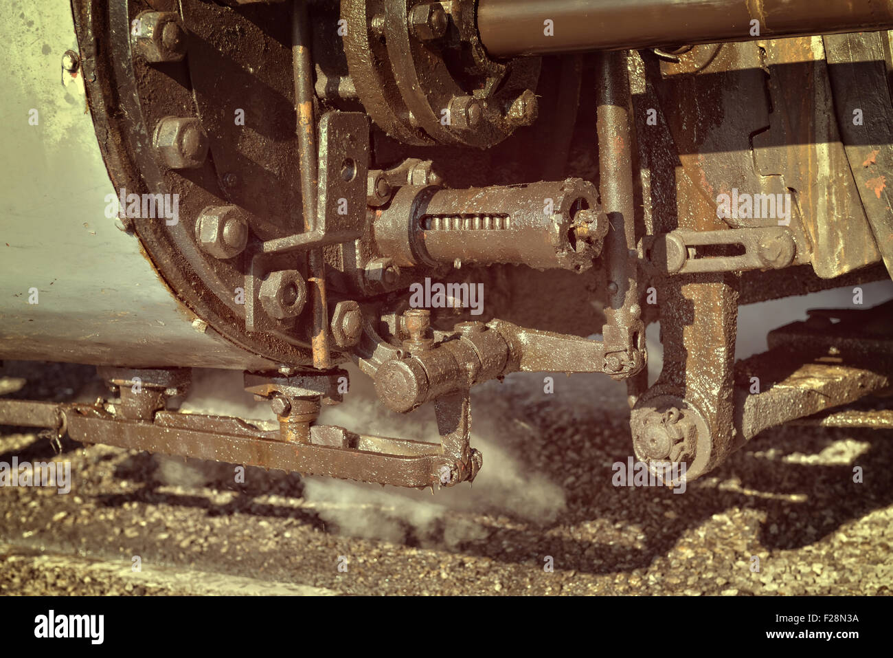 Steam train on the way Stock Photo - Alamy