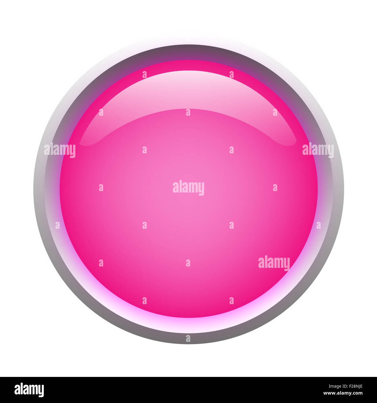 Pink isolated vector, glossy web button. Beautiful internet button ...