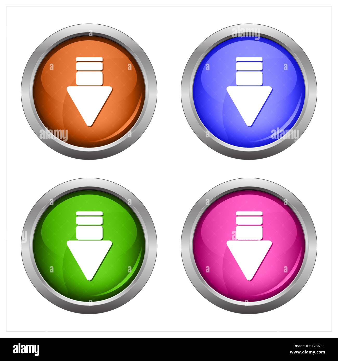 Set of isolated download glossy vector web buttons. Beautiful internet buttons Stock Photo - Alamy