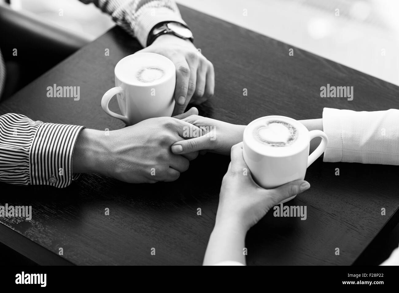 Two cups of coffee Stock Photo - Alamy