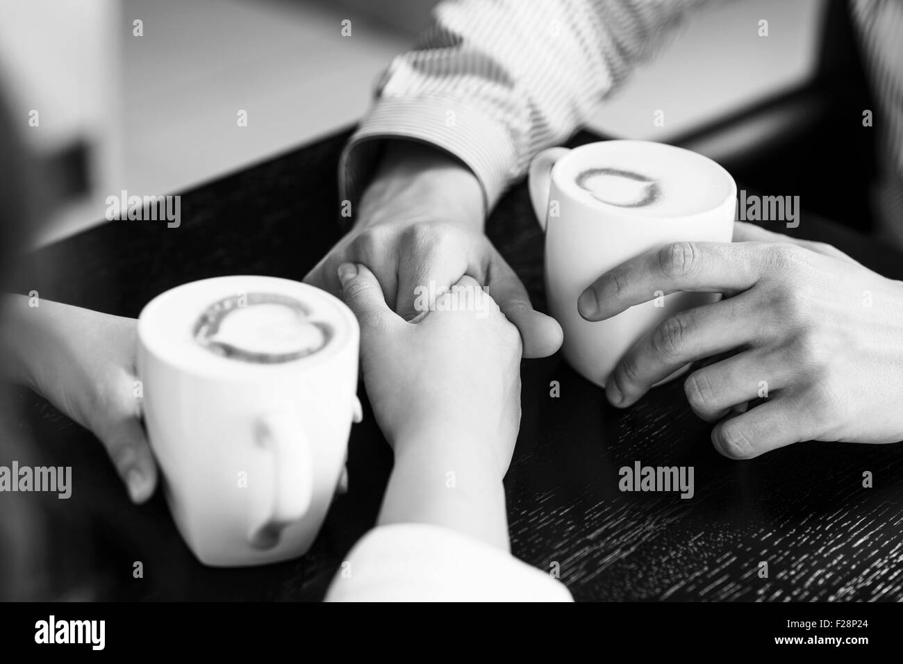 Two cups of coffee Stock Photo - Alamy