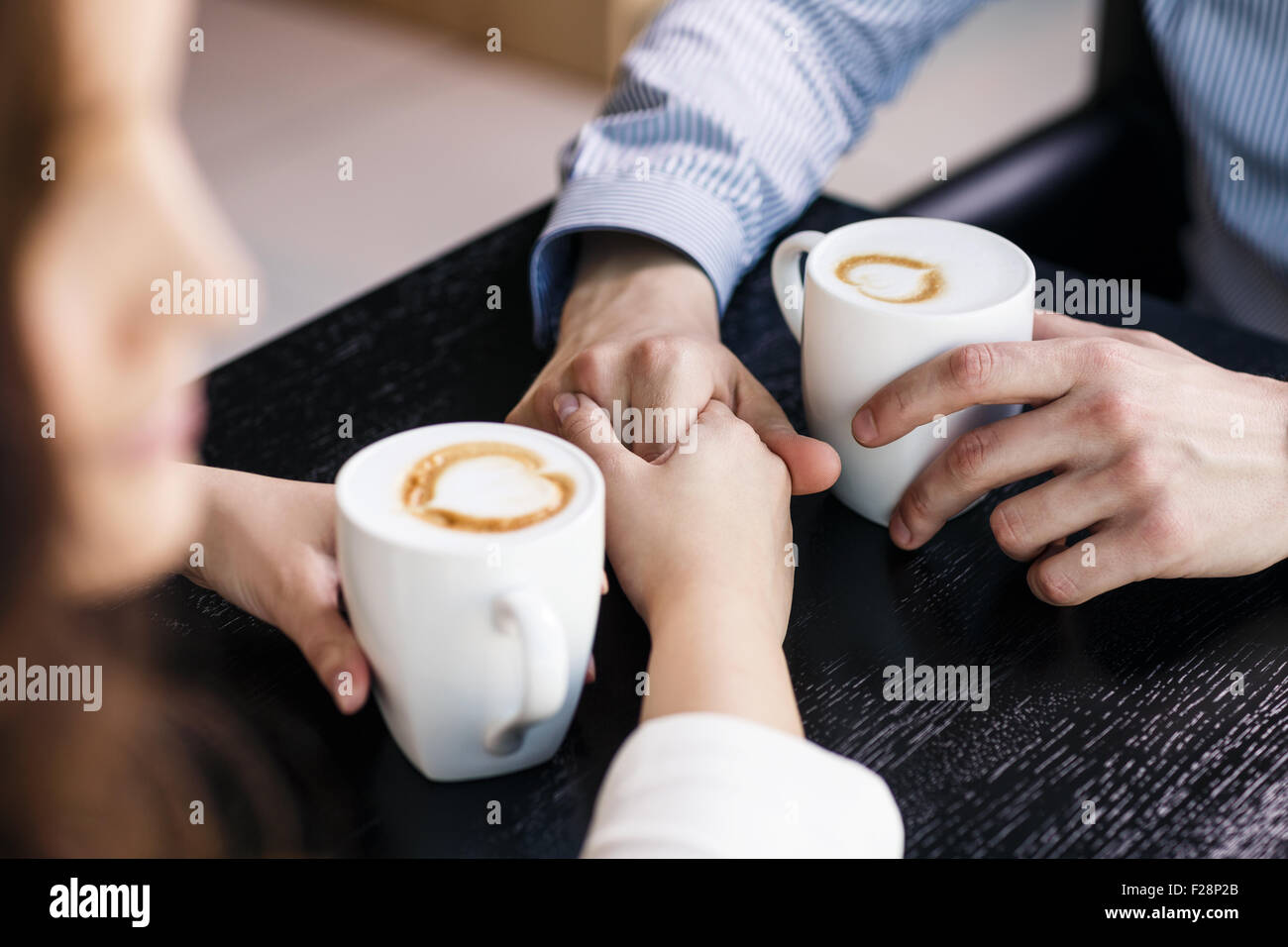 Two cups of coffee Stock Photo - Alamy