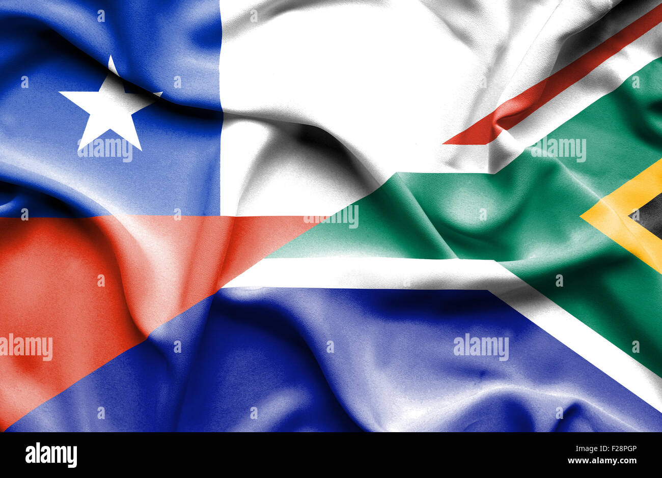 South africa chile flag hi-res stock photography and images - Alamy