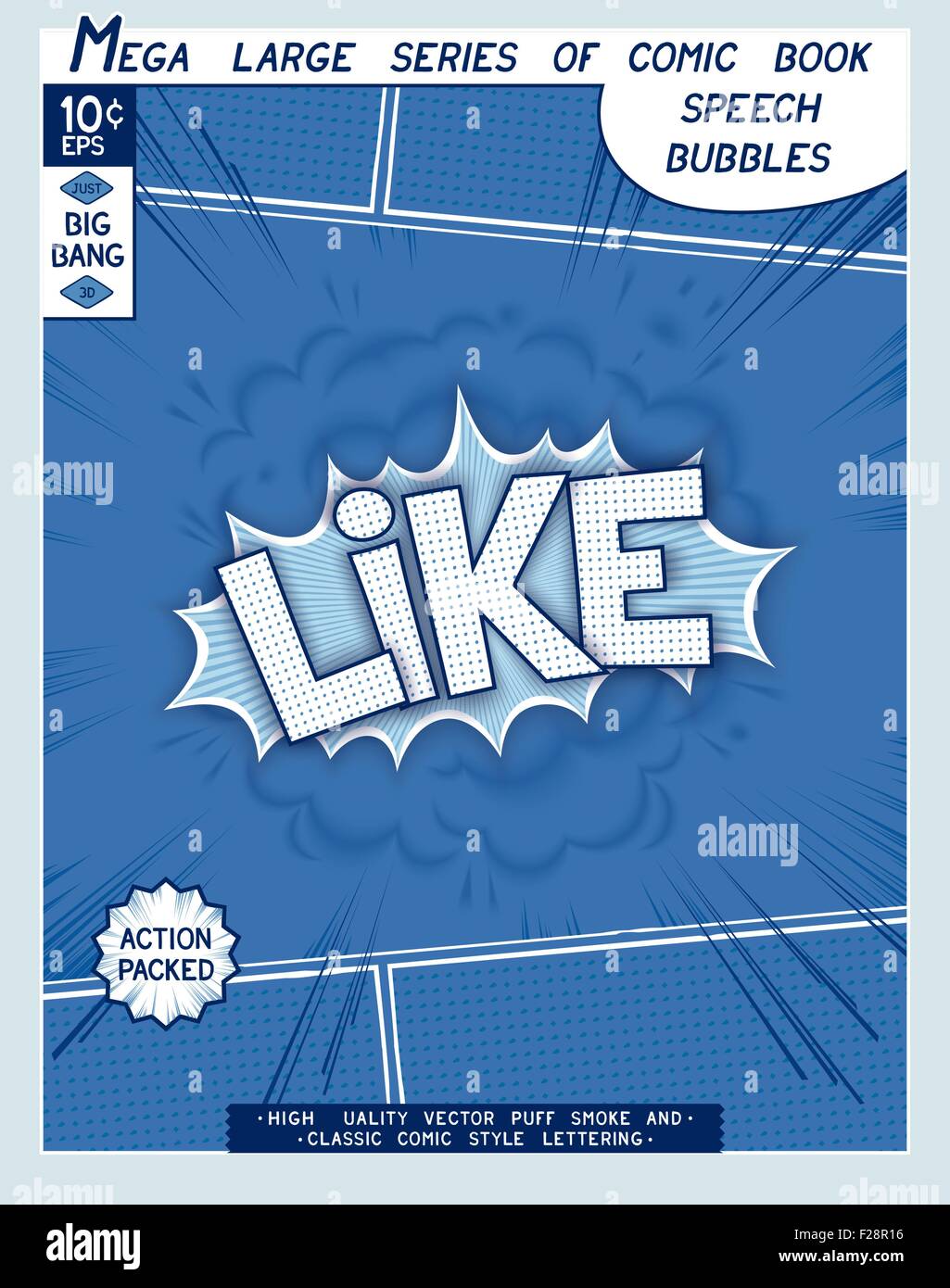 Design Comic Book Action Bubbles