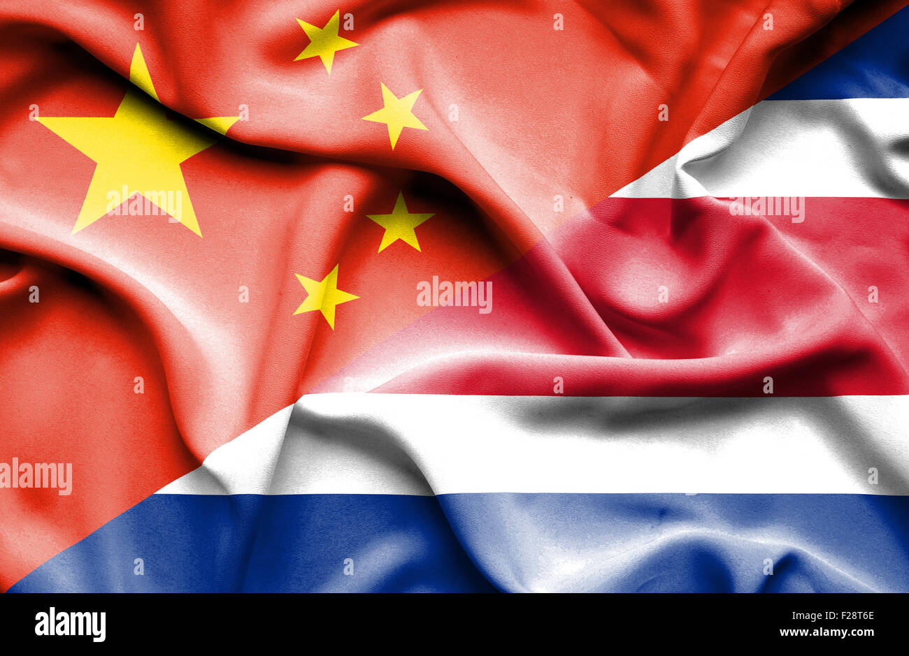 Costa rica china flag hi-res stock photography and images - Alamy