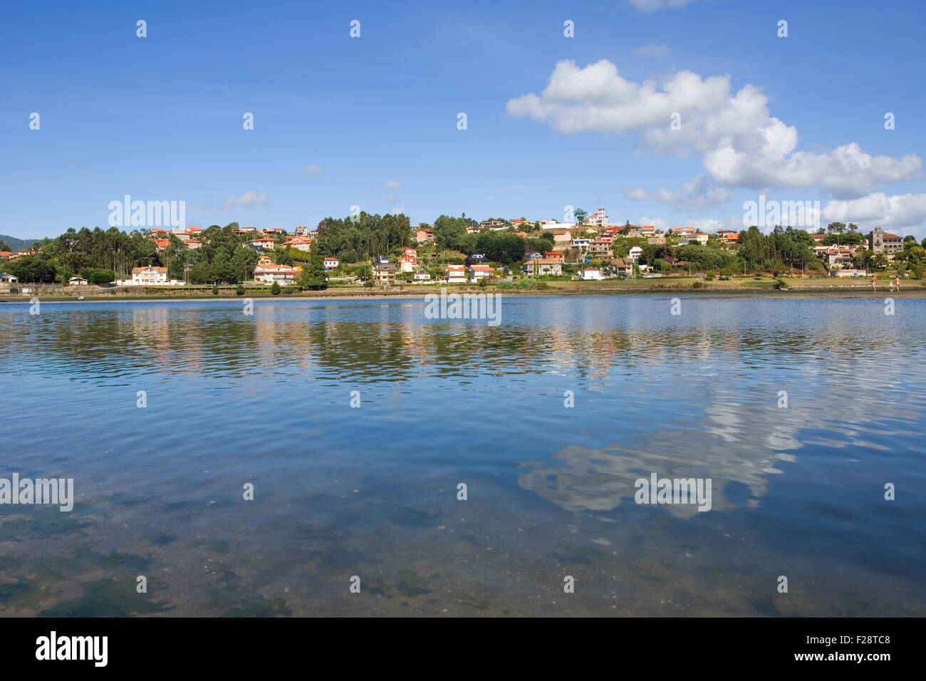 the bay of Baiona, Galicia, Spain Stock Photo - Alamy