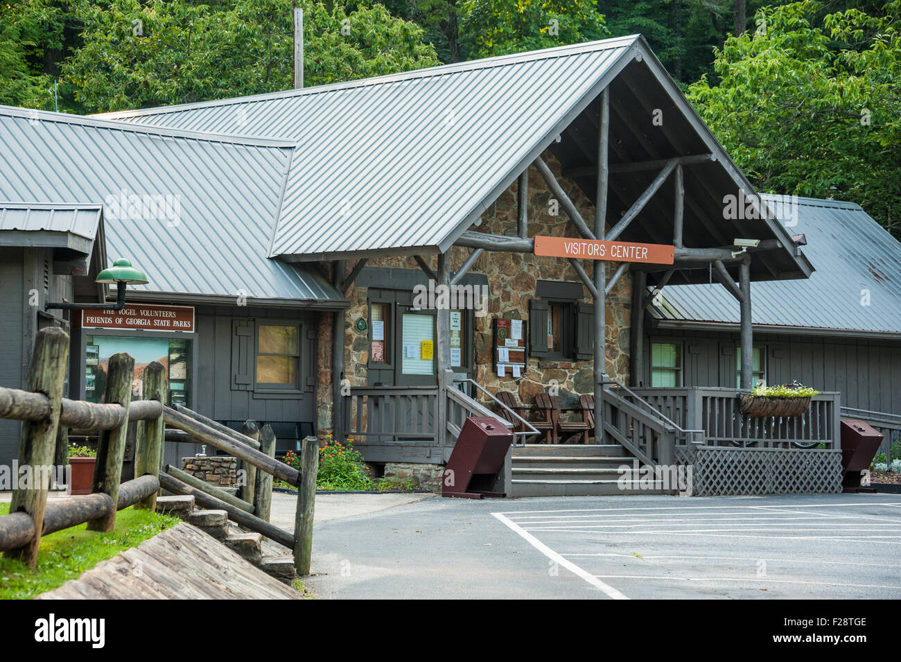 Vogel State Park's Visitor Center in the Blue Ridge Mountains of North ...