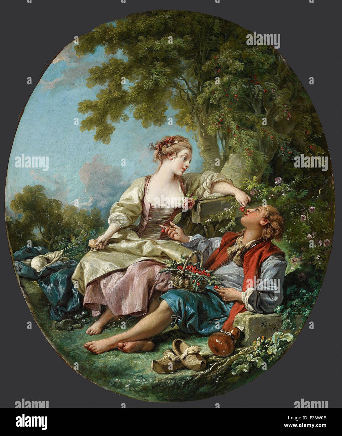 François Boucher - The Wooden Shoes Stock Photo - Alamy