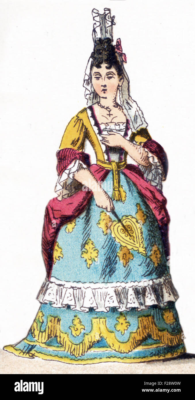 French Upper Class Woman 18th Century High Resolution Stock Photography ...