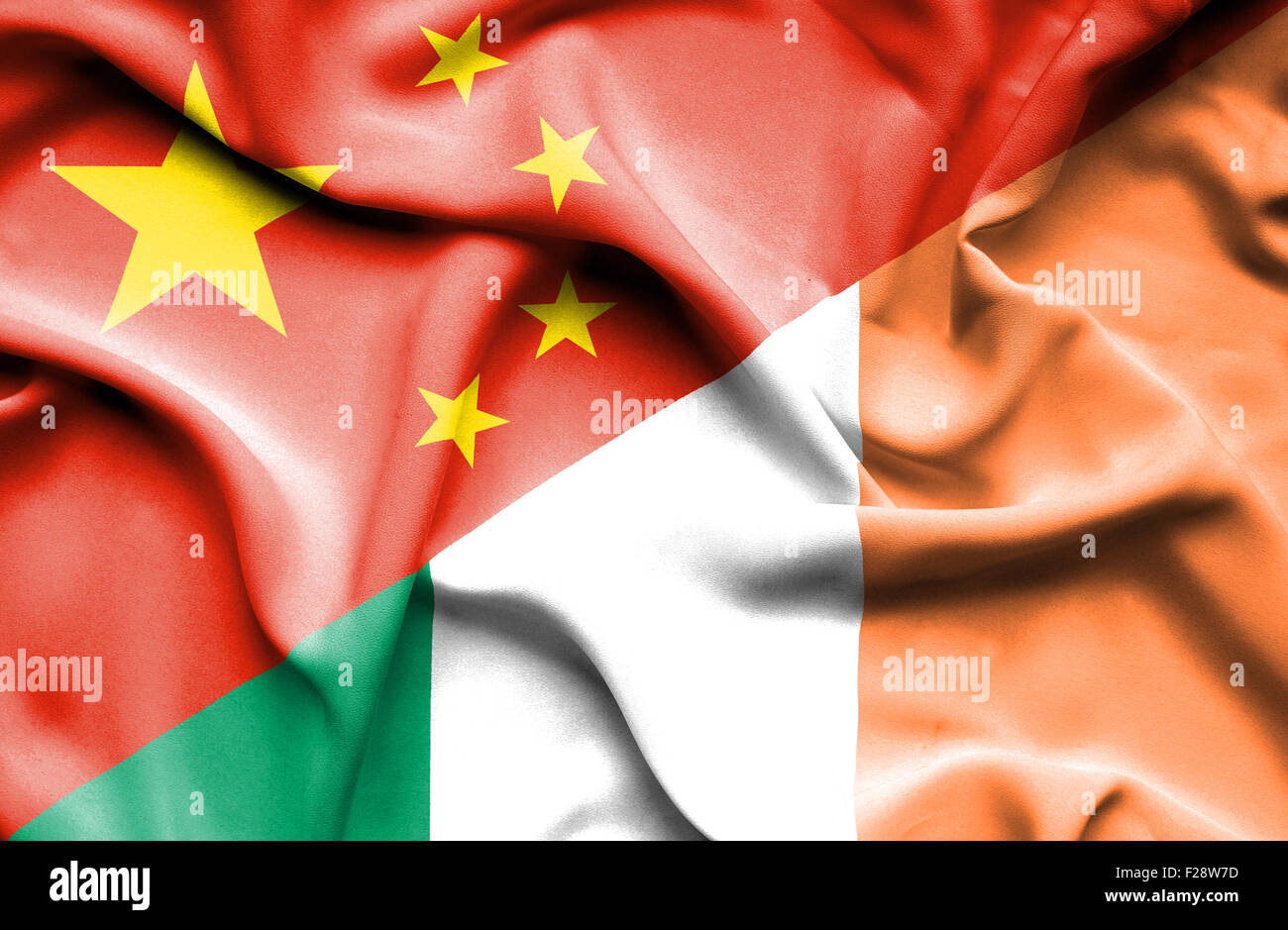 China ireland flag waving hi-res stock photography and images - Alamy