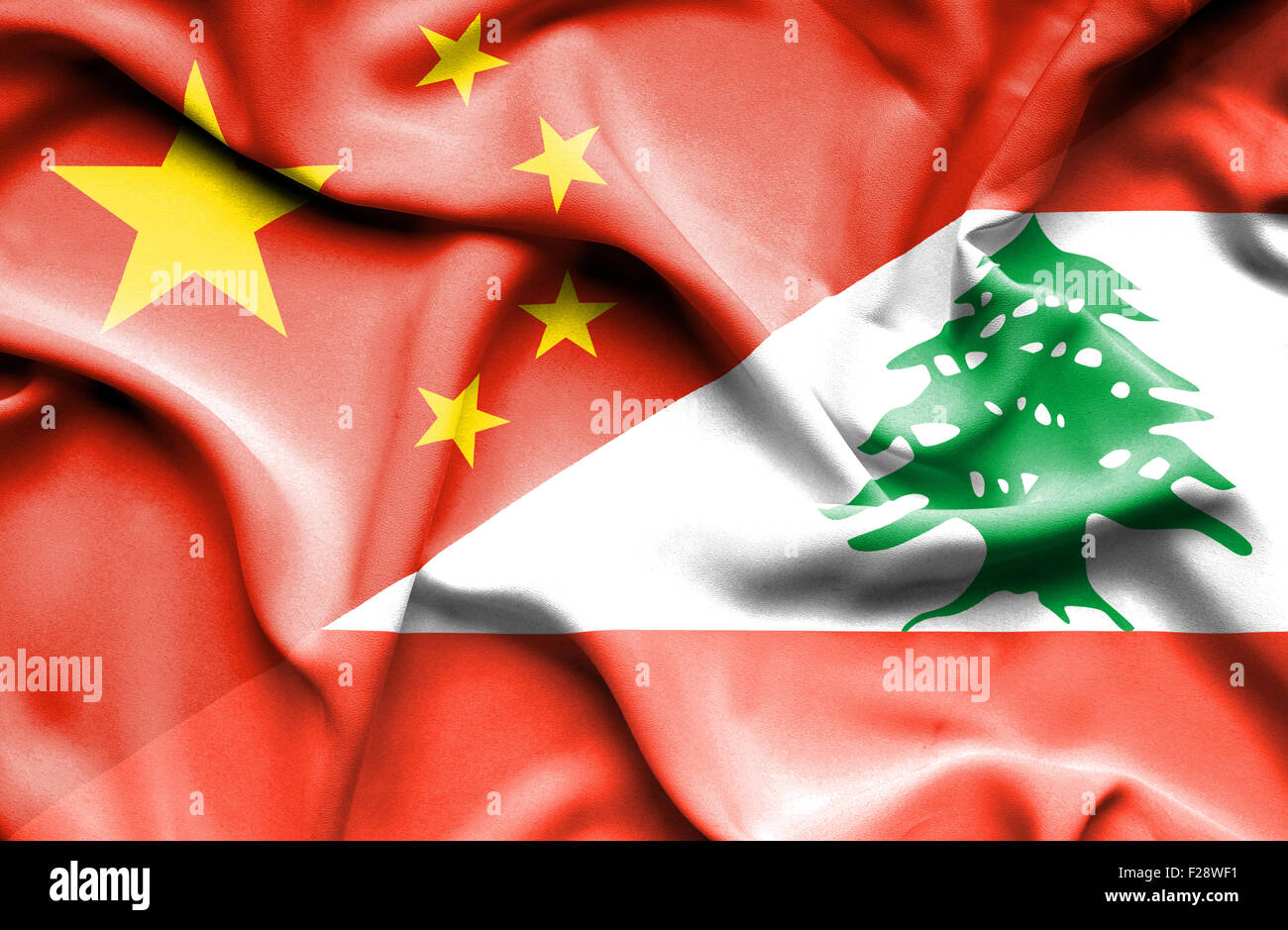 China lebanon flag hi-res stock photography and images - Alamy