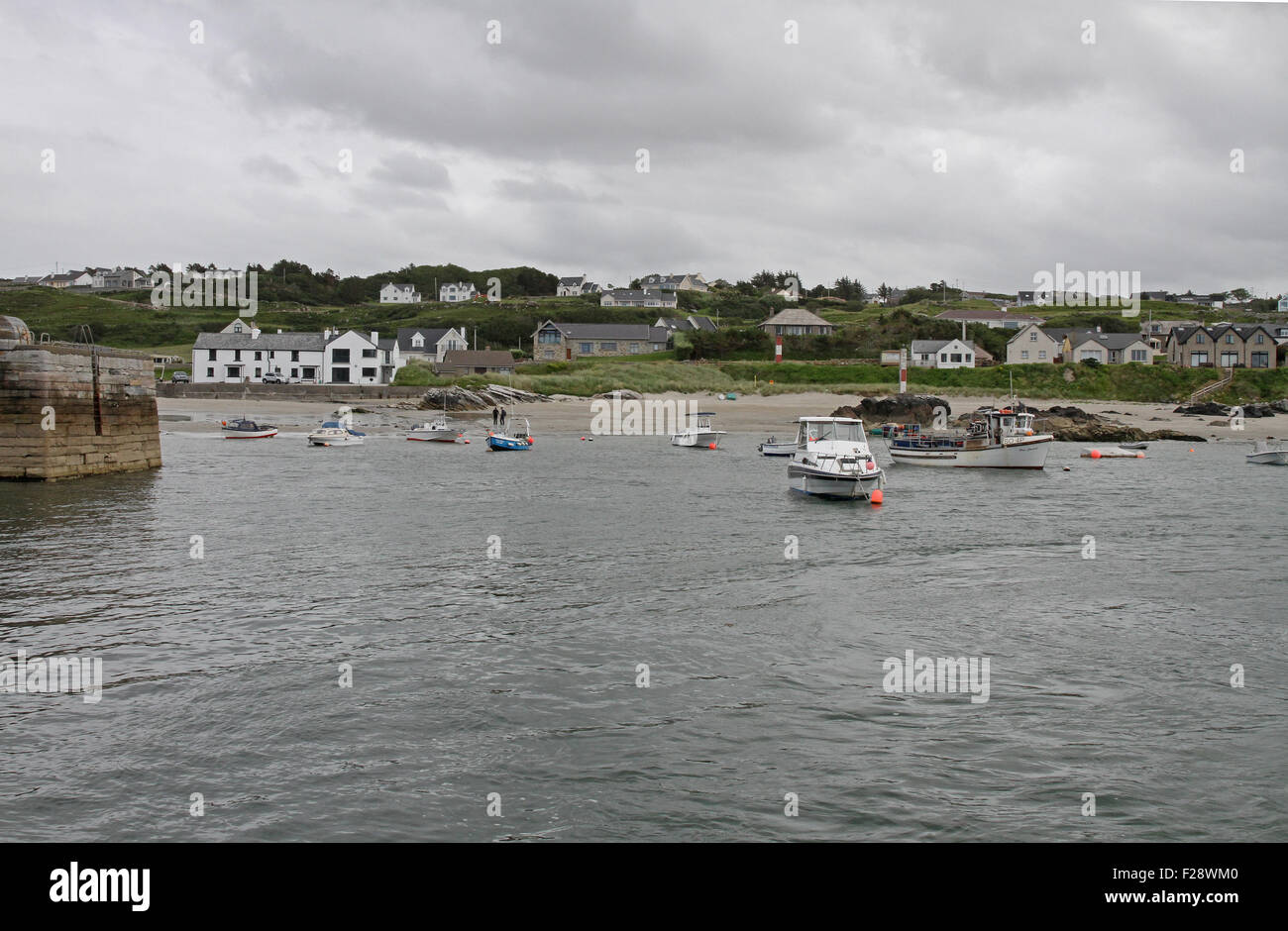 Portnablagh harbour and beach in County Donegal Ireland Stock Photo - Alamy