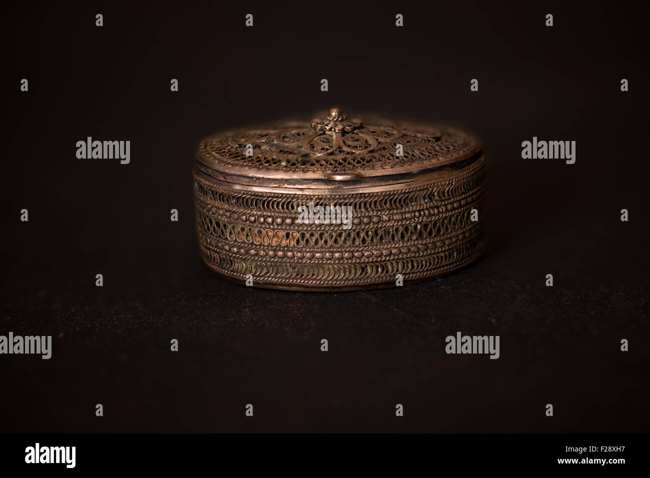closed metal box for jewelry Stock Photo - Alamy