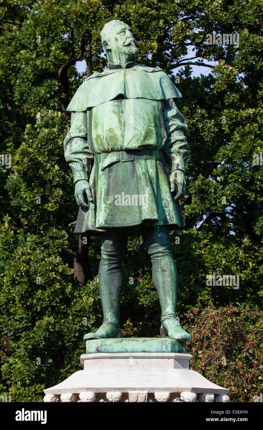 A statue monument of Hungarian architect Alpar Ignac located in City ...