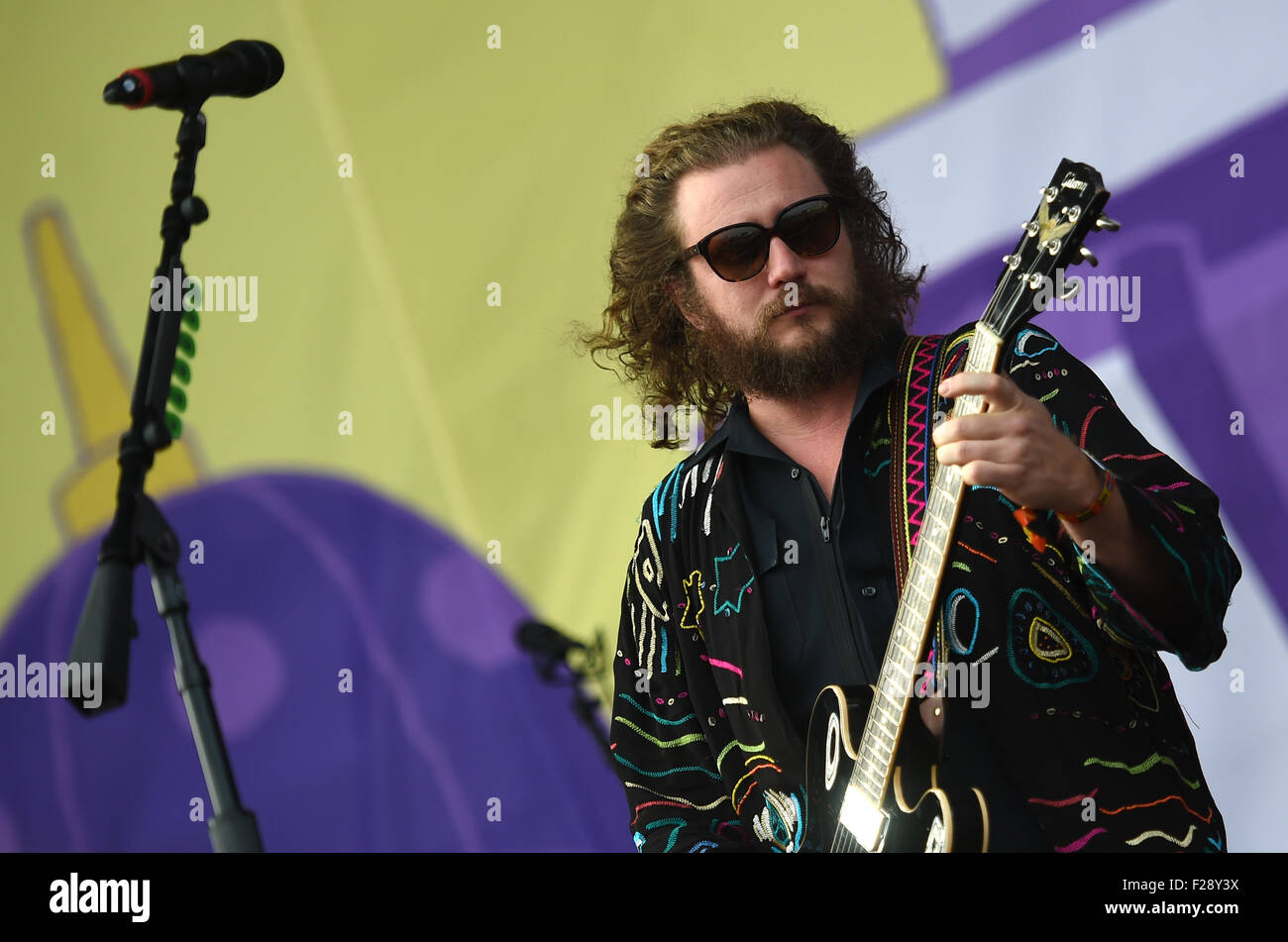 Berlin, Germany. 13th Sep, 2015. Singer Jim James of the US rock band ...