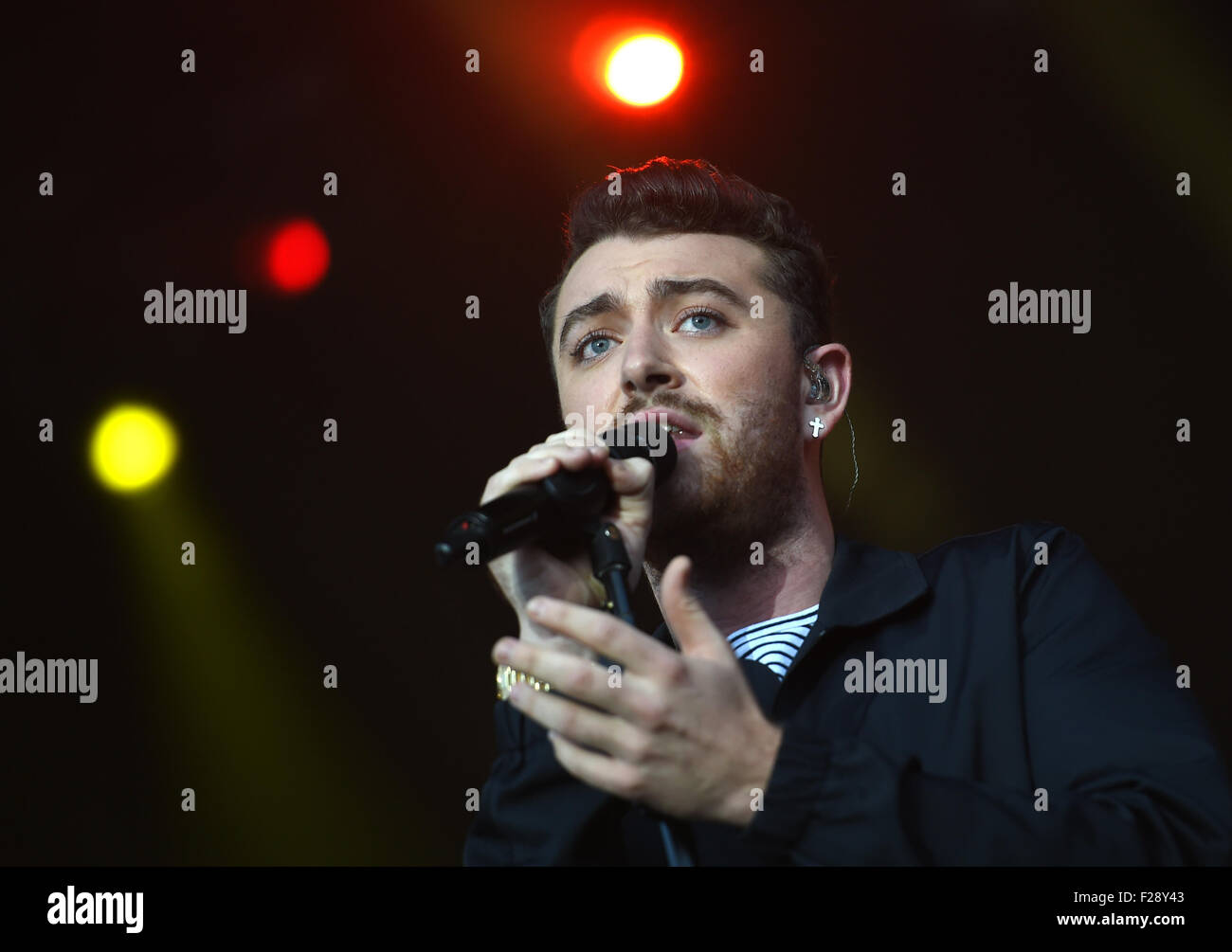 Berlin, Germany. 13th Sep, 2015. British singer Sam Smith performs on ...