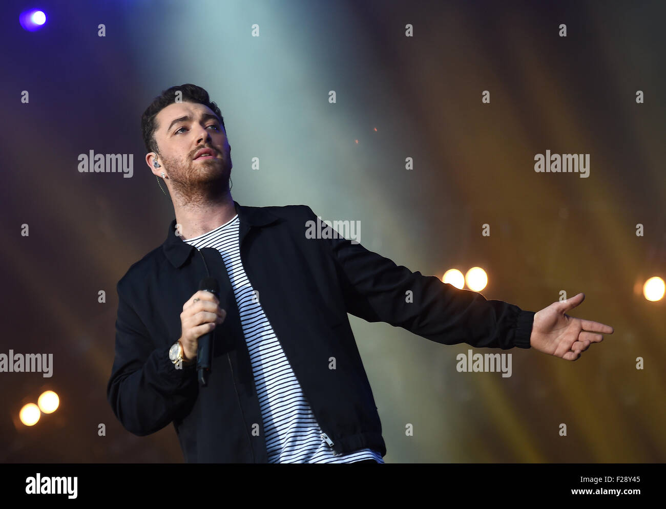 Berlin, Germany. 13th Sep, 2015. British singer Sam Smith performs on ...