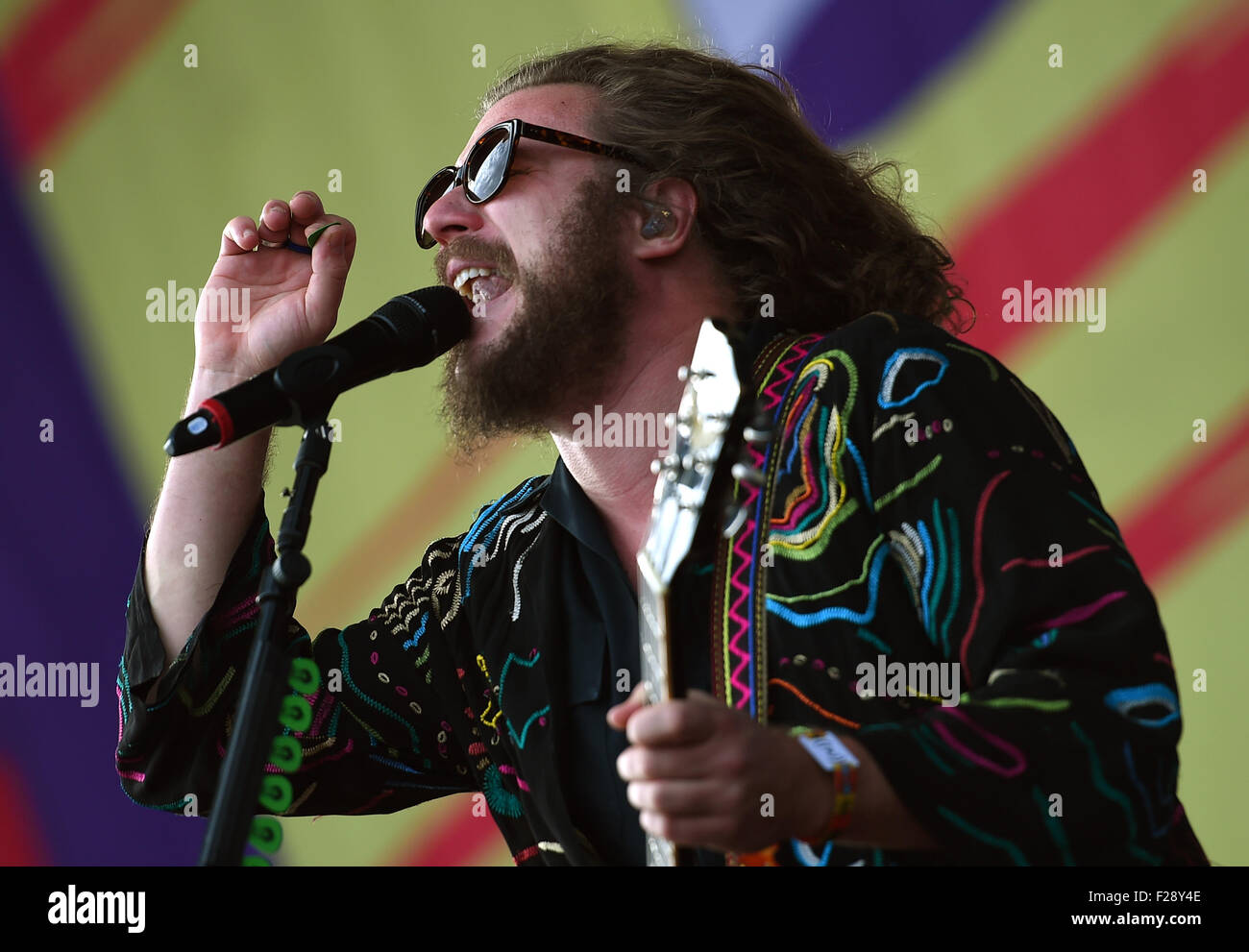 Berlin, Germany. 13th Sep, 2015. Singer Jim James of the US rock band ...
