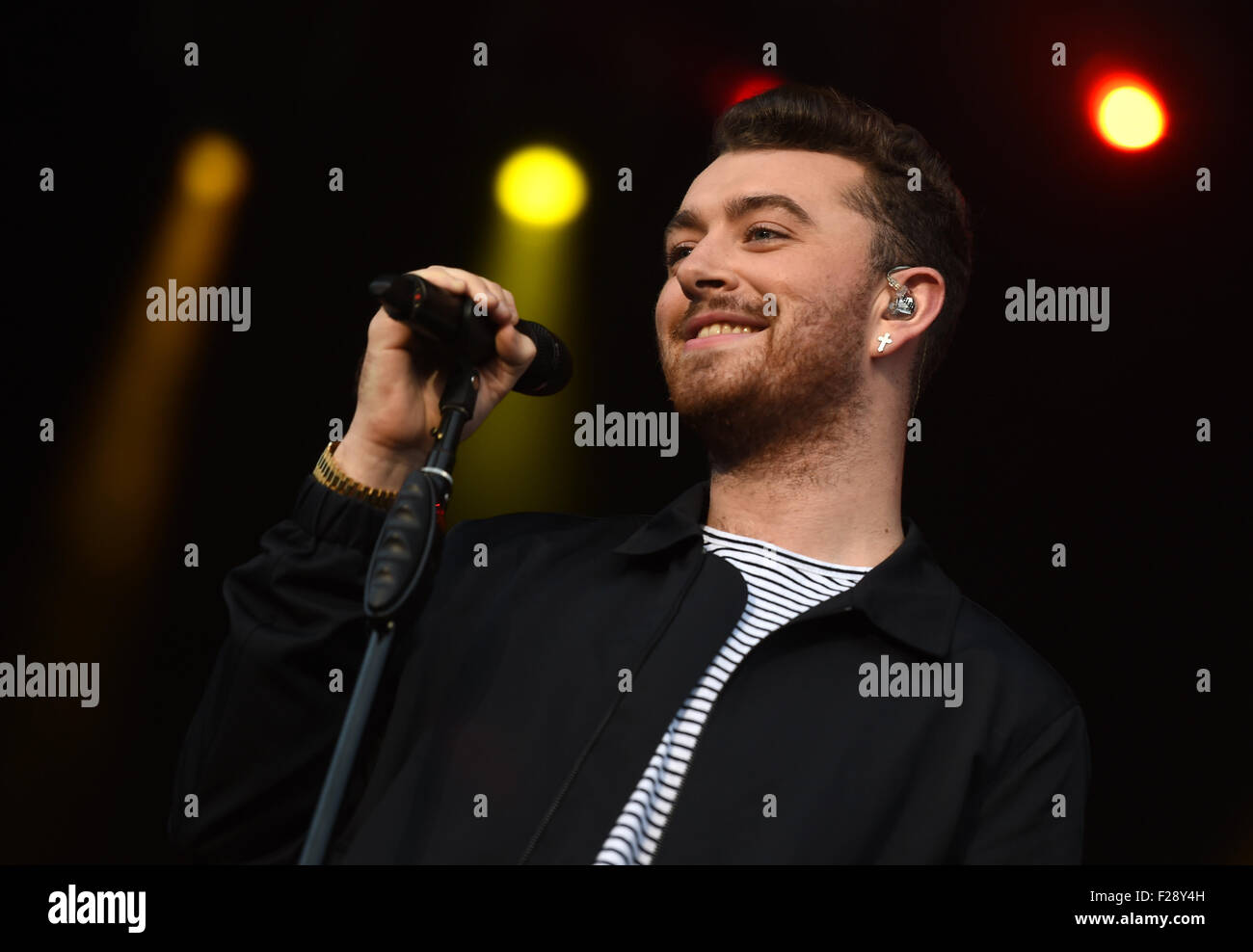 Berlin, Germany. 13th Sep, 2015. British singer Sam Smith performs on ...
