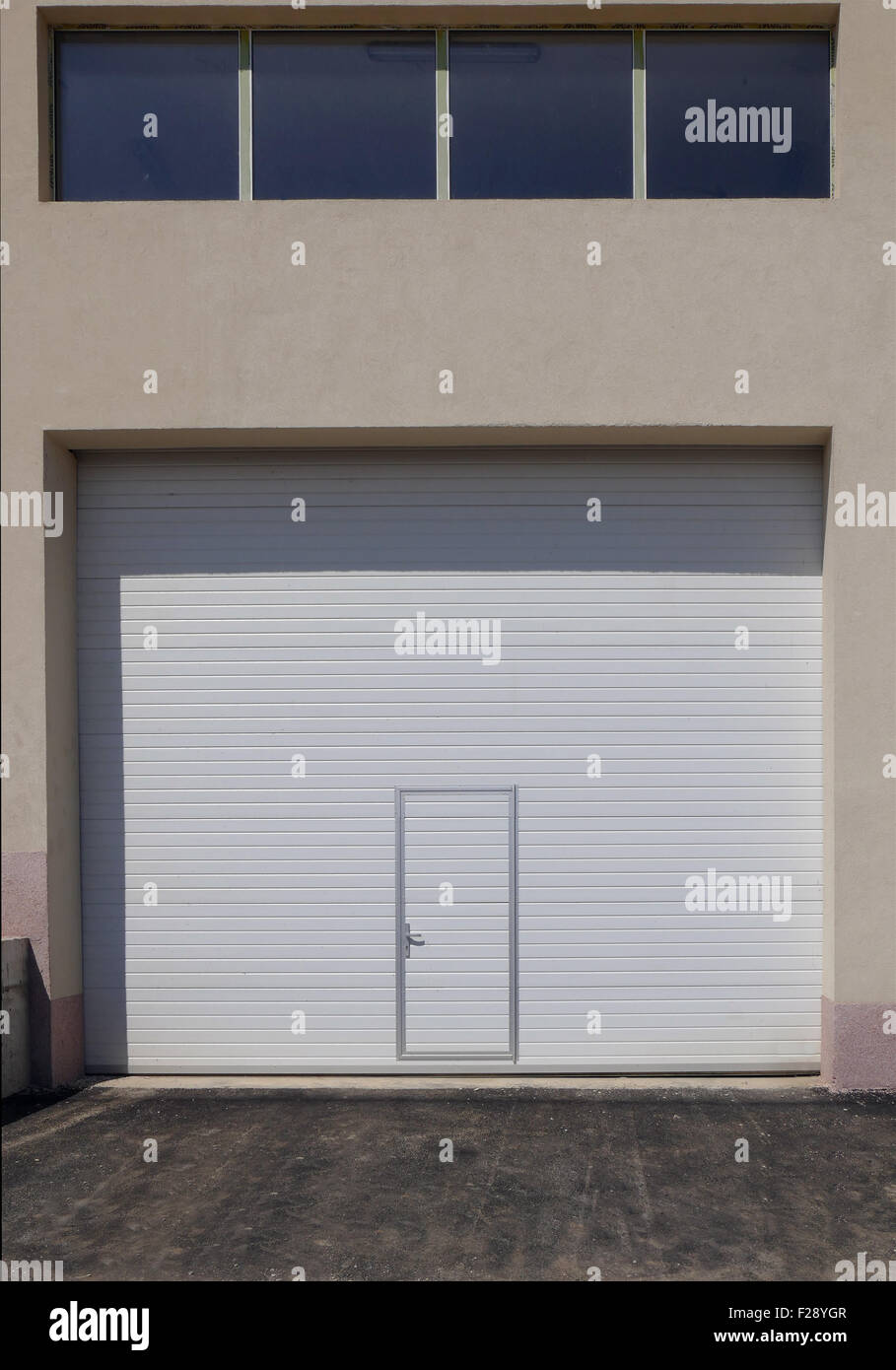 Modern metal door and window Stock Photo - Alamy