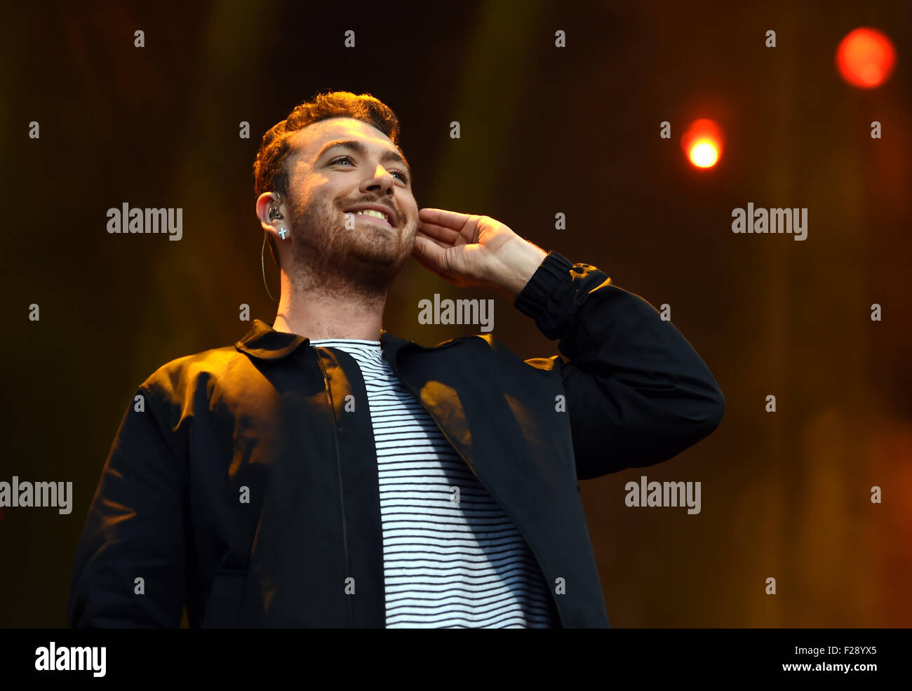 Berlin, Germany. 13th Sep, 2015. British singer Sam Smith performs on ...