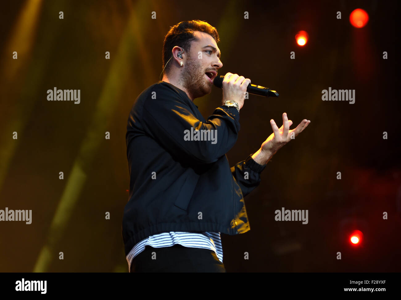 Berlin, Germany. 13th Sep, 2015. British singer Sam Smith performs on ...