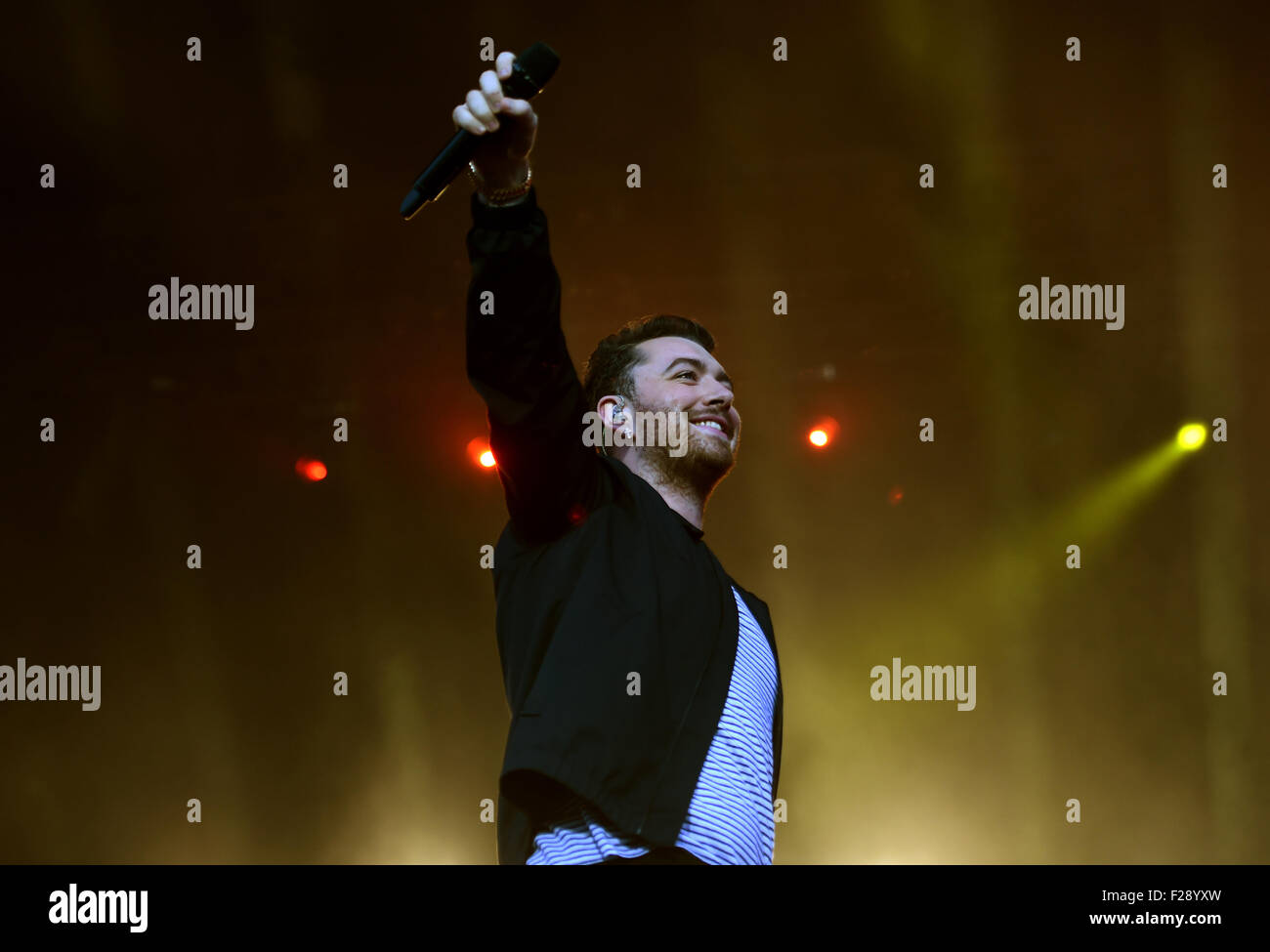Berlin, Germany. 13th Sep, 2015. British singer Sam Smith performs on ...
