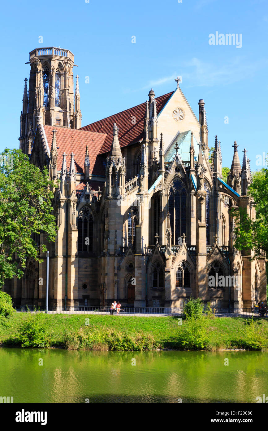 Johanneskirche stuttgart at the feuersee hi-res stock photography and ...