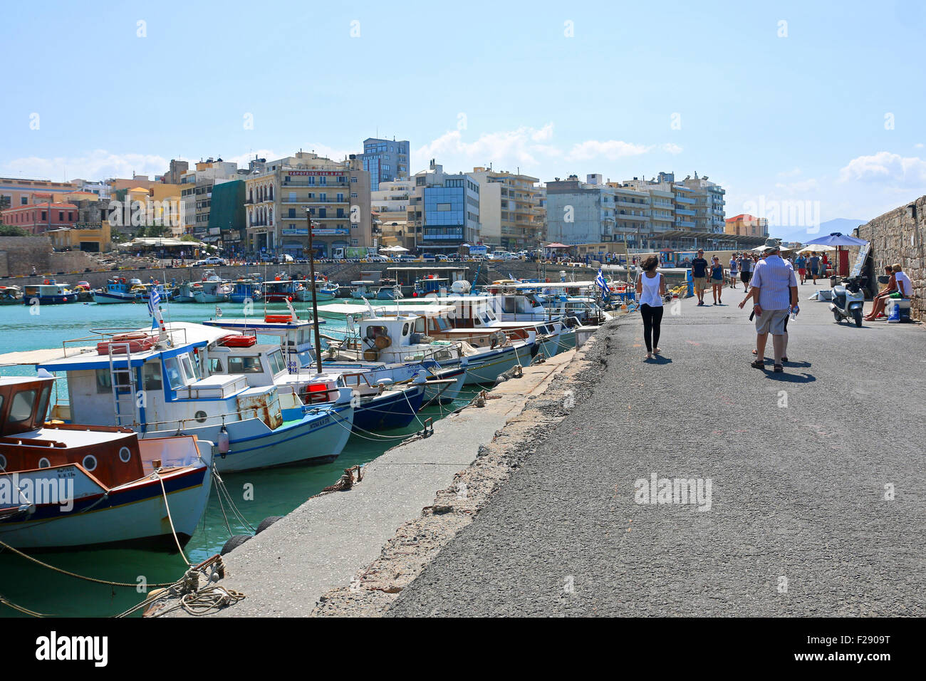 Heraklion, Crete Island Greece, harbour Stock Photo - Alamy