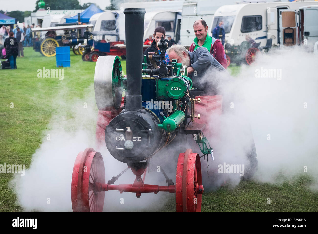 Patrick Neilson, owner of ‘Kansas Glen’ a model Case steam engine in ...