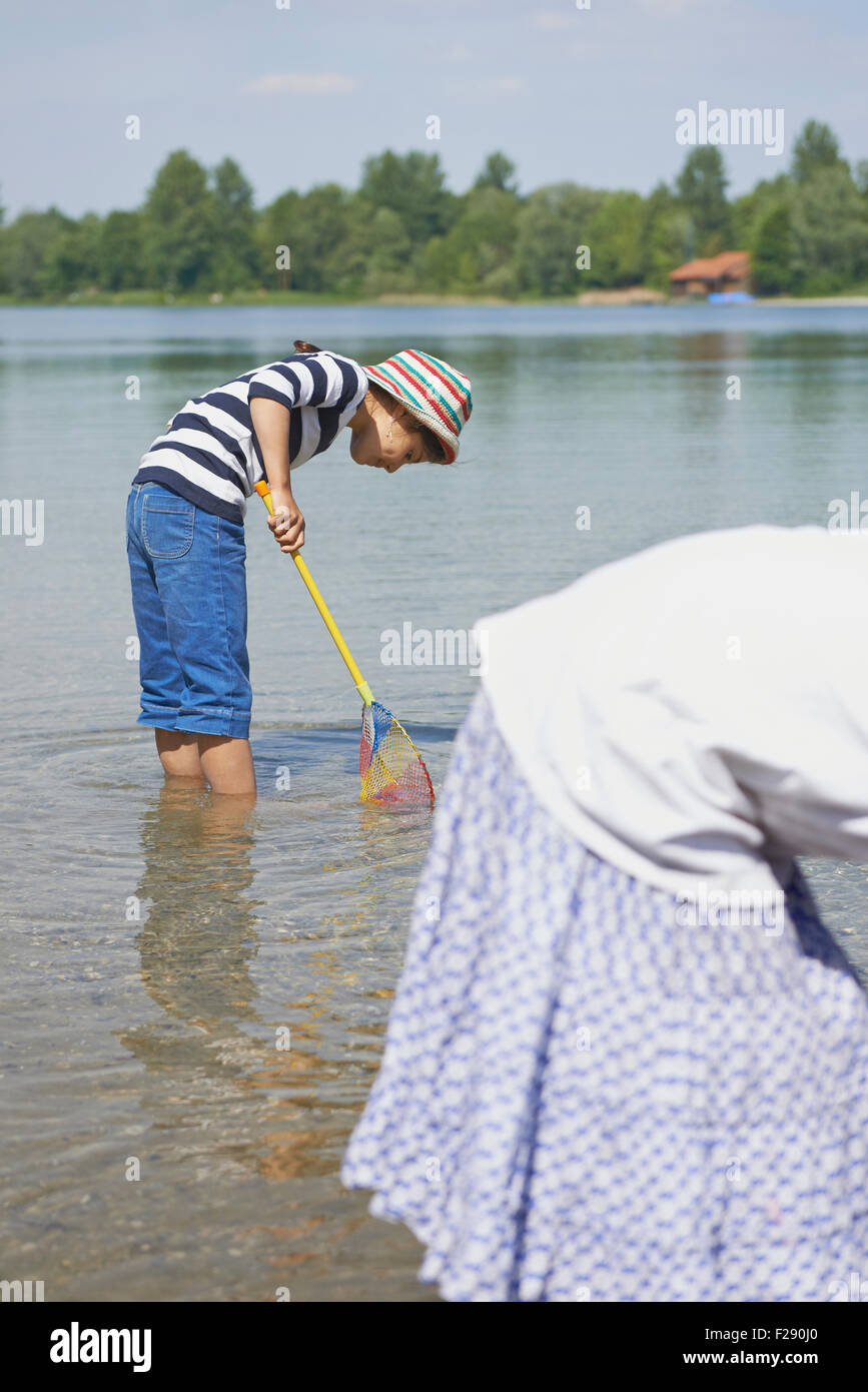 Two friends fishing in the lake, Bavaria, Germany Stock Photo - Alamy