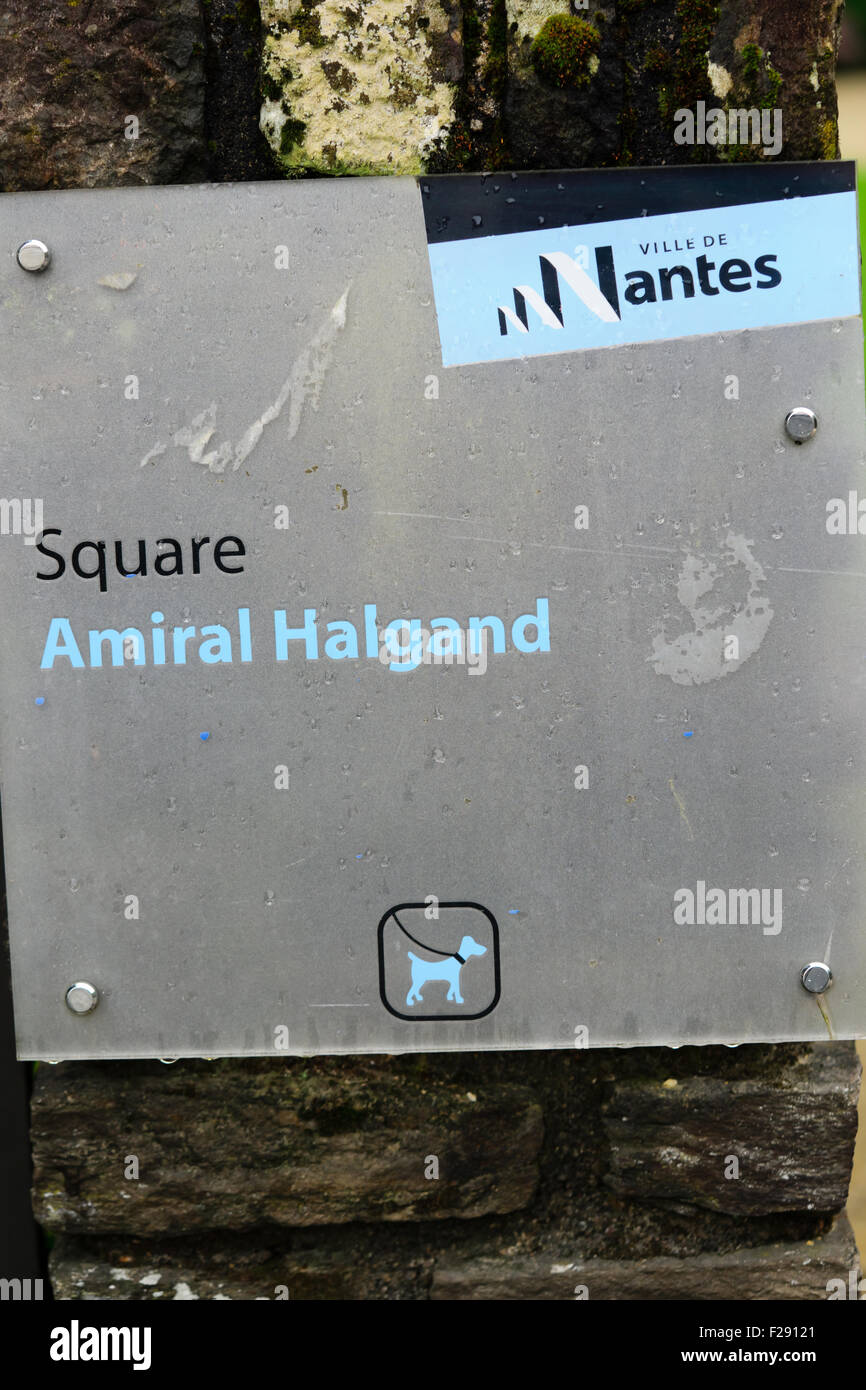 street advertising signs nantes france Stock Photo - Alamy