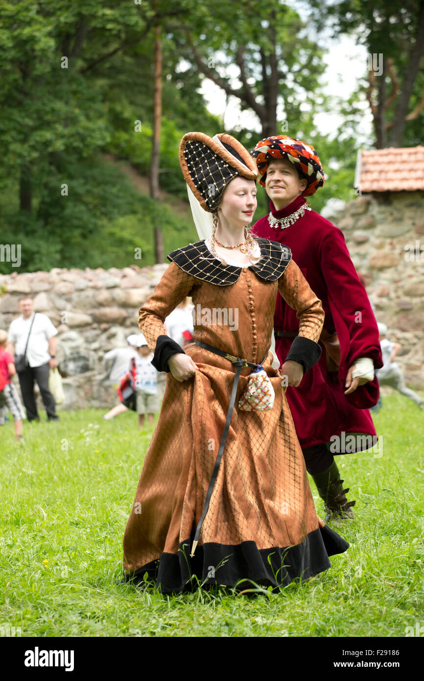 Trakai medieval Middle Ages festival Lithuania Stock Photo - Alamy