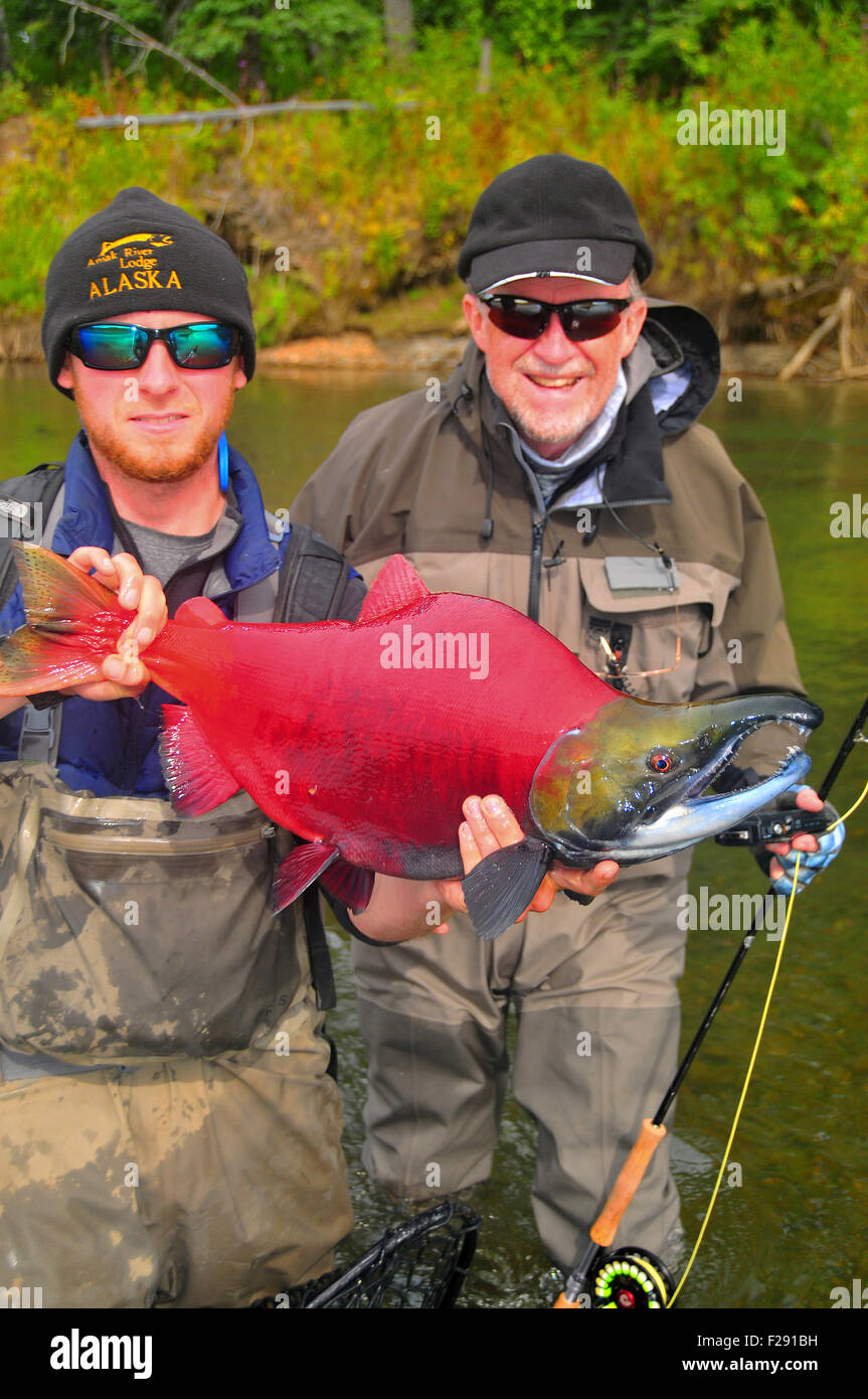 Alaska's Aniak River and its braids offer great fly fishing for sockeye ...