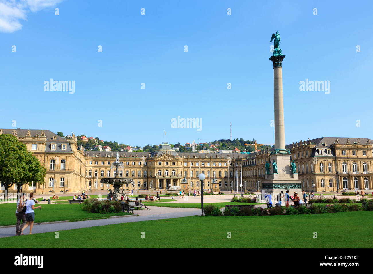 Neues Schloss Palace, Schlossplatz, Stuttgart, Germany Stock Photo - Alamy