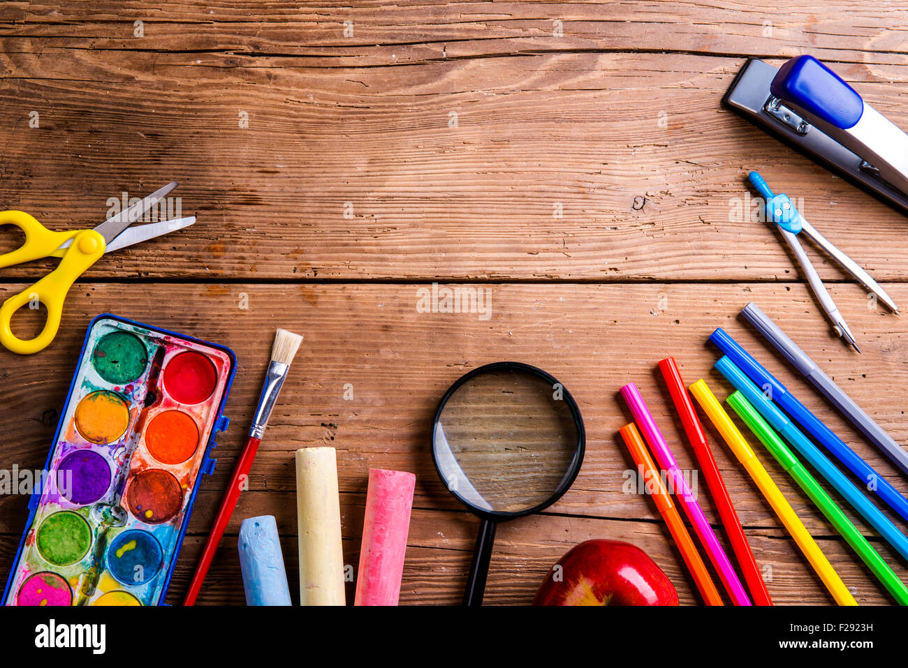 Back to school composition Stock Photo - Alamy